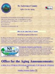 St. Lawrence County Office for the Aging, Canton, NY - Justia Legal Aid ...