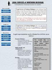 Legal Services of Northern Michigan, Michigan - Justia Legal Aid ...