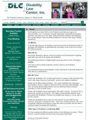 Disability Law Center, Inc., Boston, MA | Justia Legal Aid & Services ...