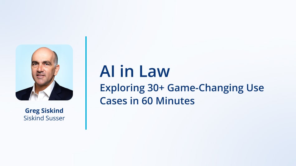AI in Law: Exploring 30+ Game-Changing Use Cases in 60 Minutes | CLE ...