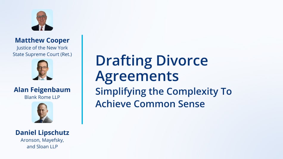 Drafting Divorce Agreements: Simplifying the Complexity To Achieve ...